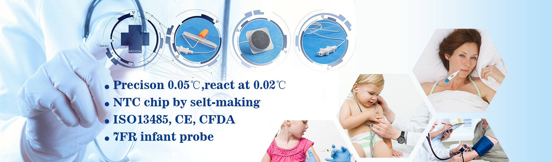 Medical Temperature Probe and Disposable Temperature Sensor ...